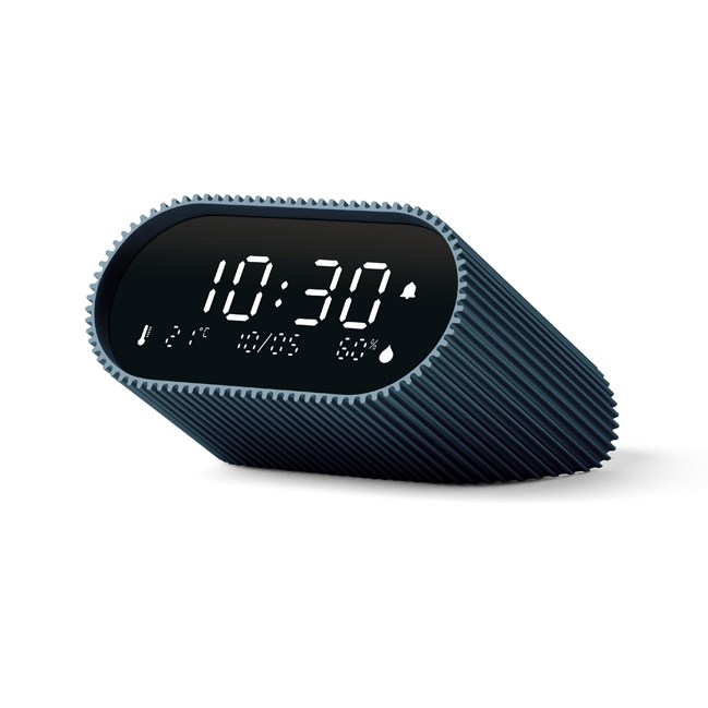 Réveil Lexon Ray Clock avec thermomètre et hygromètre Bleu foncé