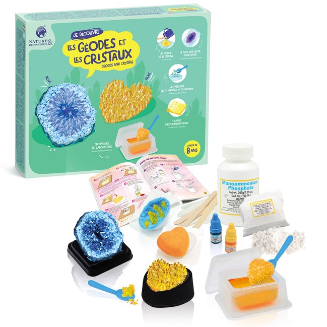 Kit Fabrique tes cristaux et tes géodes