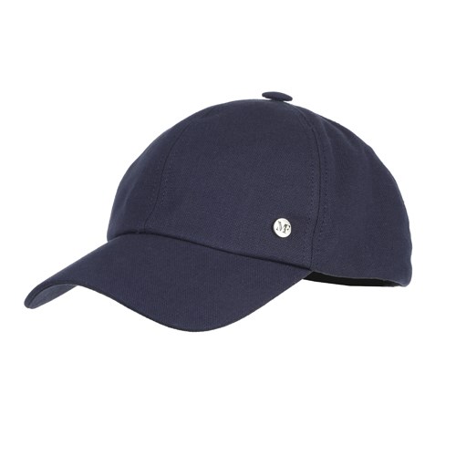 Casquette anti-UV en coton bleu marine 60