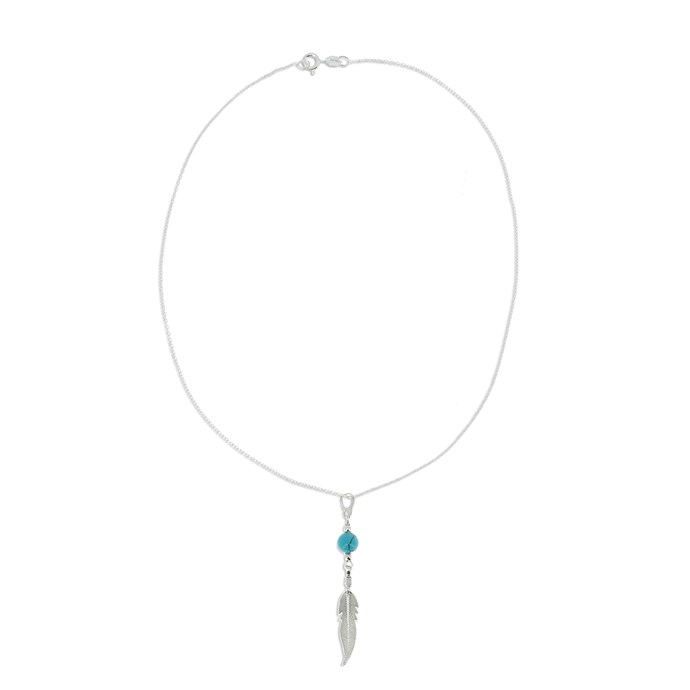 Collier plume turquoise | Nature & Découvertes