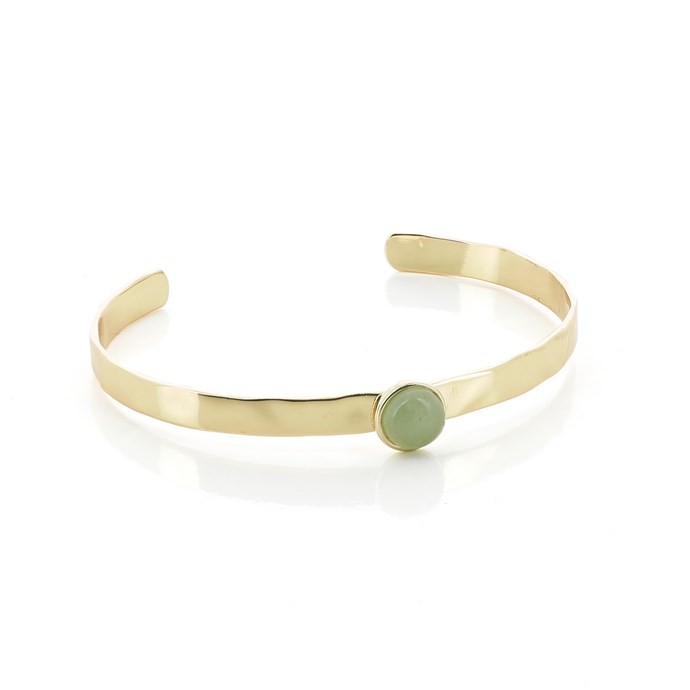 Jonc doré avec pierre Aventurine | Nature & Découvertes