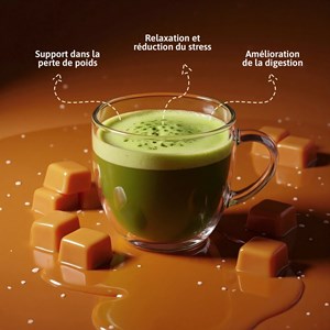 30 capsules matcha caramel beurre salé compatibles nespresso - bobo matcha