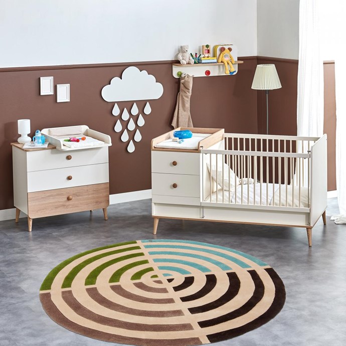 Tapis rond 150x150 rond multicolore