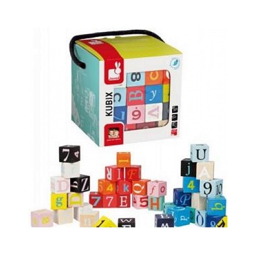 Kubix 40 cubes lettres et chiffres | Nature & Découvertes