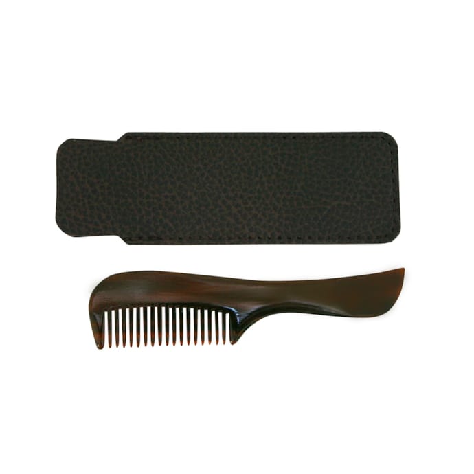 Peigne moustache - barbe avec étui