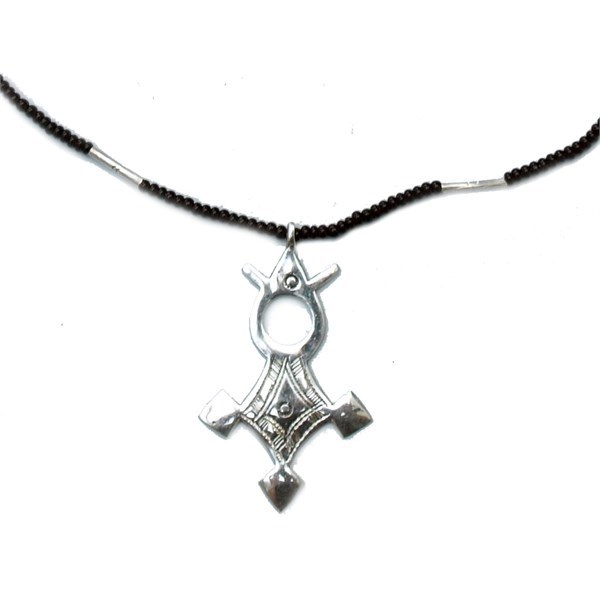 Collier croix du niger tillya touareg | Nature & Découvertes