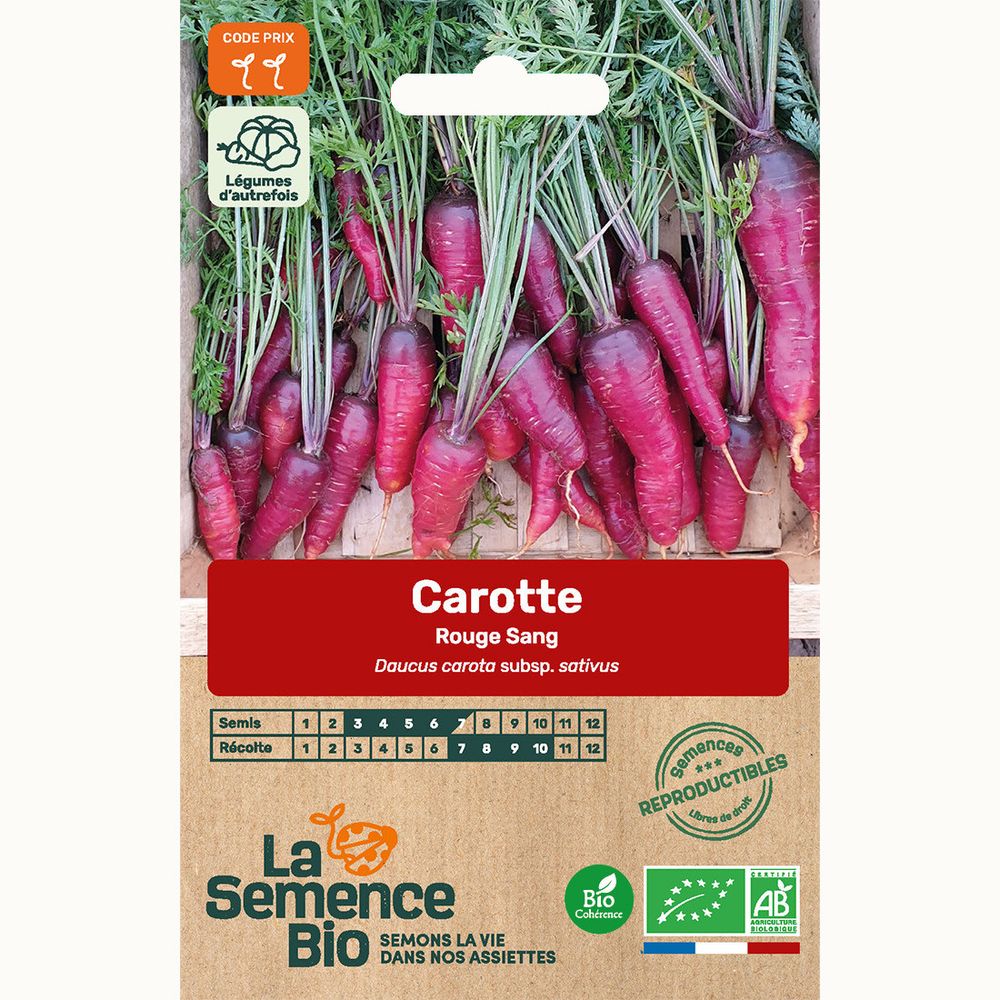 Carotte rouge sang bio | Nature & Découvertes