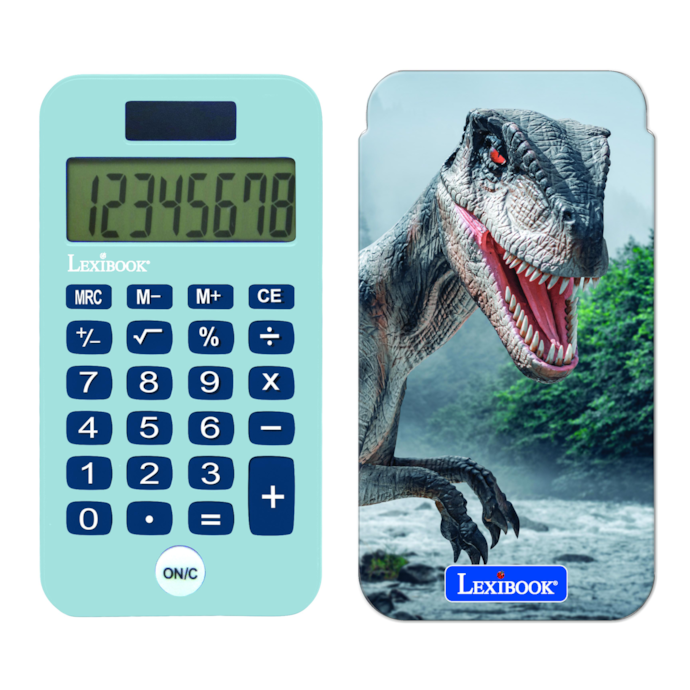 Calculatrice de poche dinosaures