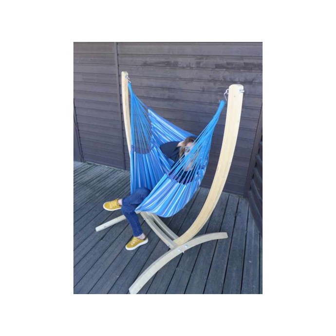 Hamac chaise avec support paquito laguna | Nature & Découvertes
