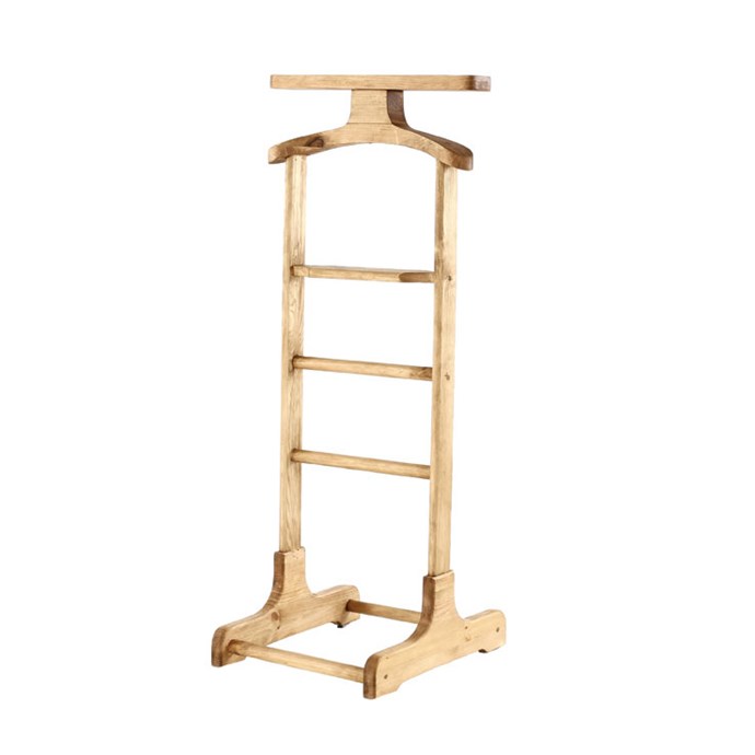 Valet pin massif brut