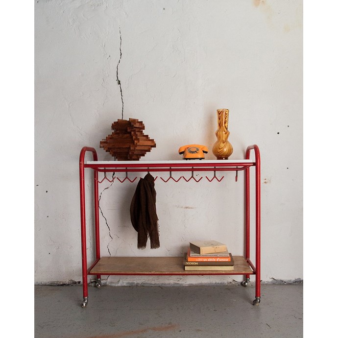 Étagère en métal avec accroches n°115