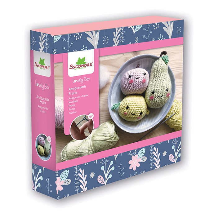 Lovely box - amigurumi fruits