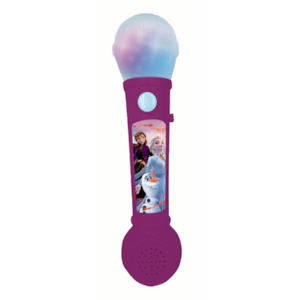 Microphone lumineux reines des neiges