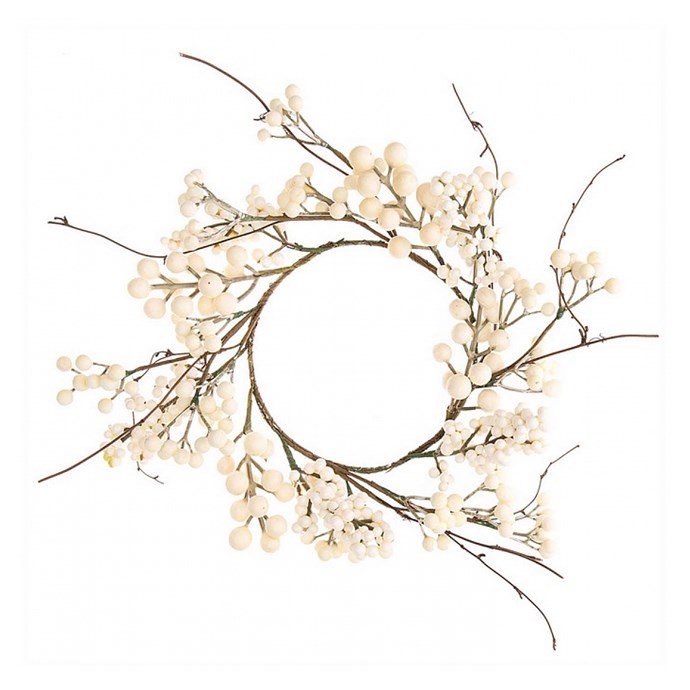 Couronne blanche baies blanches