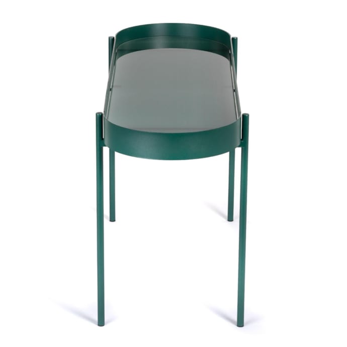 Table basse élégante 100cm verte foncée