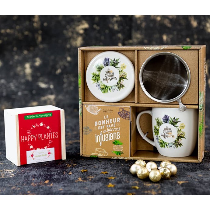 Coffret mug tisane noël bio vrac boîte