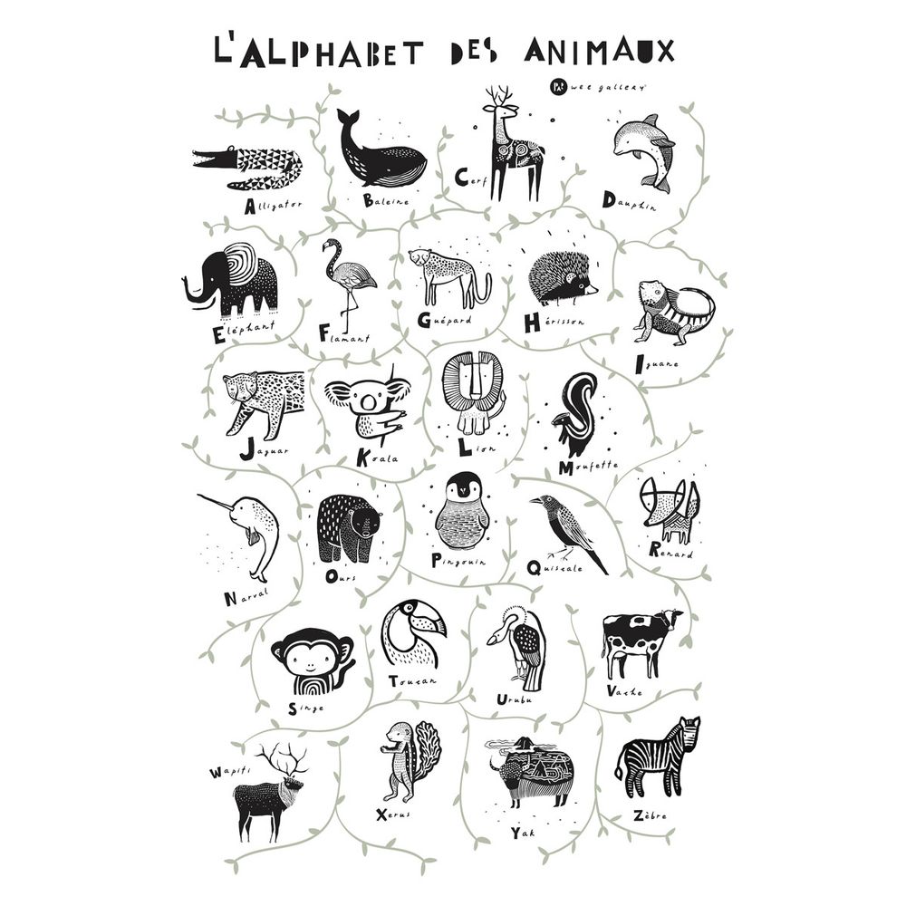 Alphabet des animaux en tissu | Nature & Découvertes