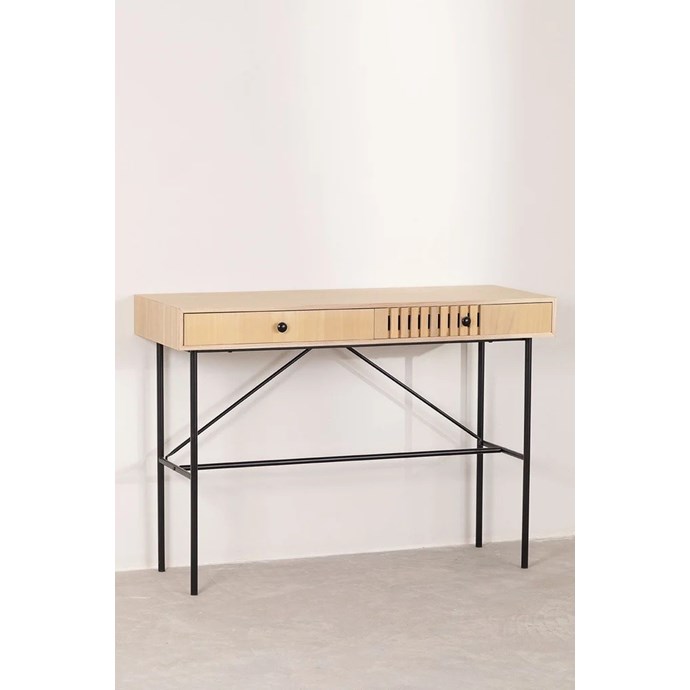 Console haute bois clair 110cm | Nature & Découvertes