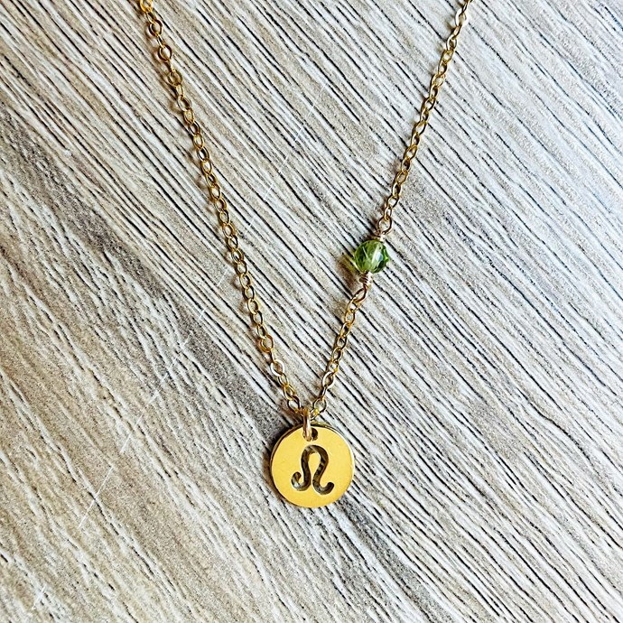 Collier astrée lion péridot vert | Nature & Découvertes