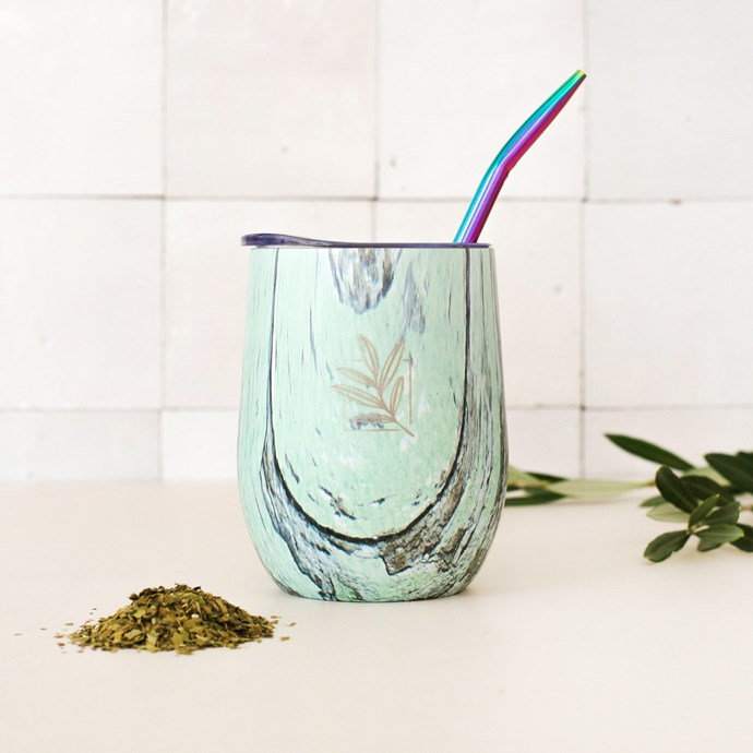 Calebasse isotherme verte & sa bombilla | Nature & Découvertes