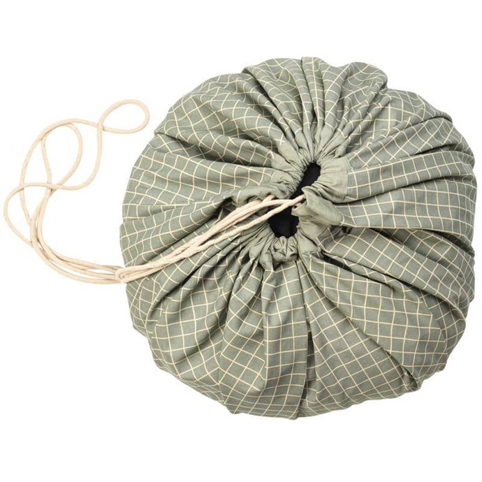 Sac rangement tapis organic grid vert | Nature & Découvertes