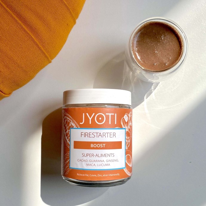 Boisson boost cacao, guarana et ginseng