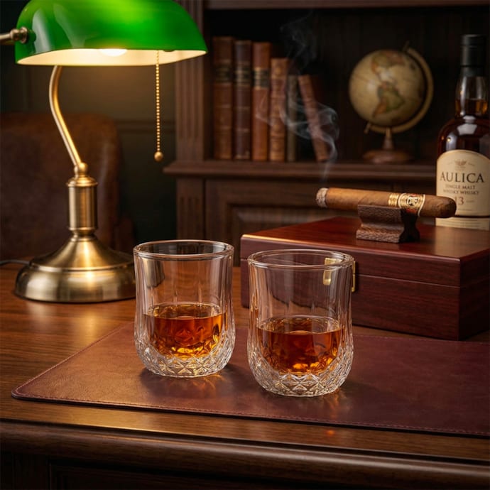 Verres double paroi whisky - lot de 2