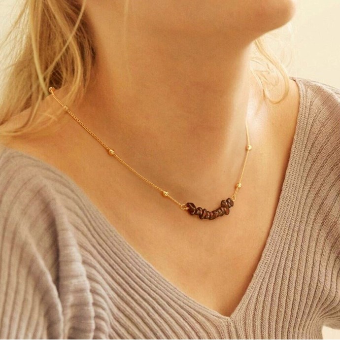 Collier ras de cou grenat | Nature & Découvertes