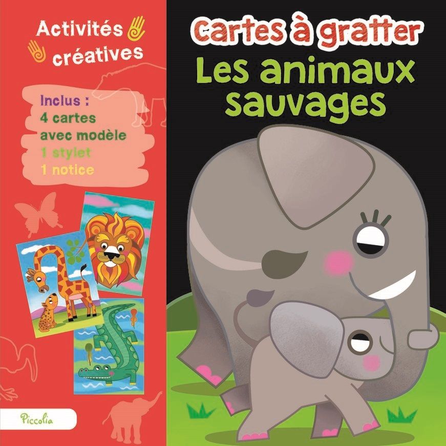 Cartes à gratter les animaux sauvages | Nature & Découvertes