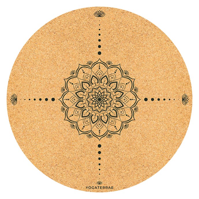 Tapis yoga rond cosmos liège-caoutchouc | Nature & Découvertes