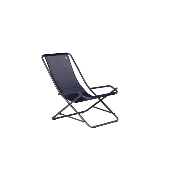 Transat - dondolina - alu. Anthracite batyline bleu marine l.92xl.63xh.83cm