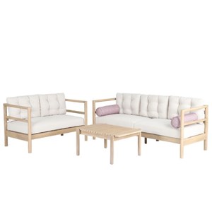 Salon de jardin en bois samoa nautrel | Nature & Découvertes