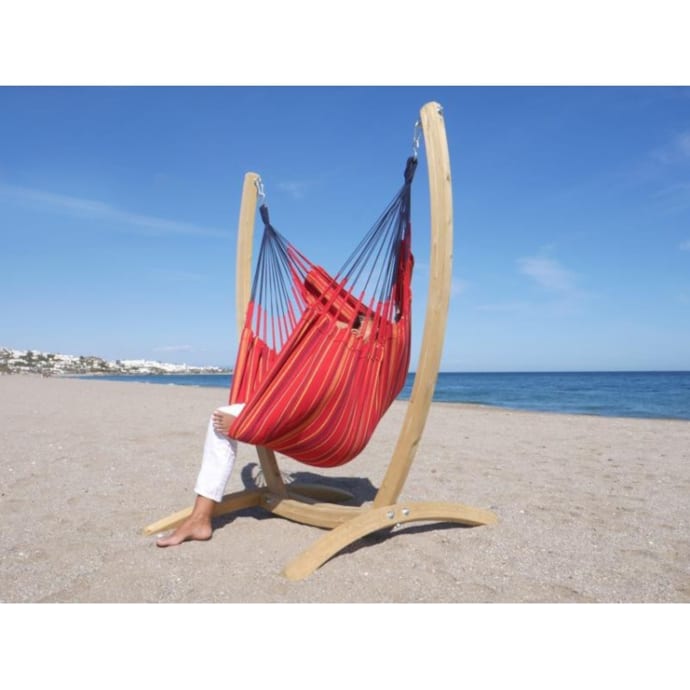 Pack support en bois et hamac chaise xl