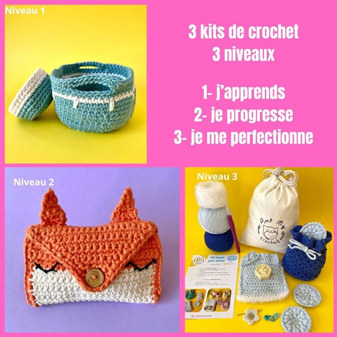 Kit de crochet : 3 kits evolution