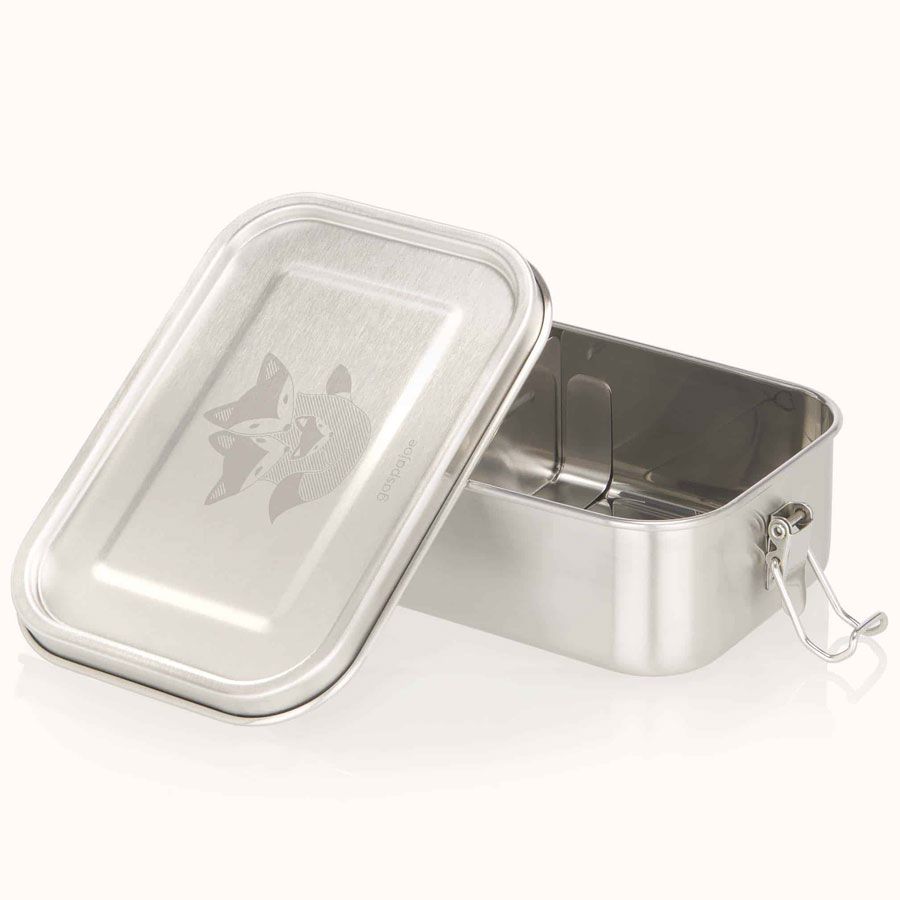 Lunch box inox yummy 800 ml renards | Nature & Découvertes