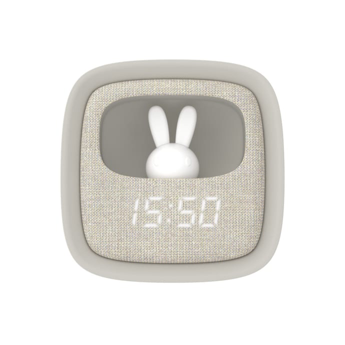 Billy clock gris - réveil et veilleuse pour enfant - mob