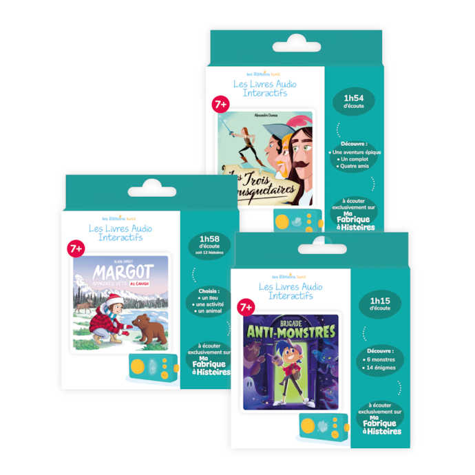 Lunii ? Pack 3 livres audio interactifs ? Pour conteuses ma fabrique à